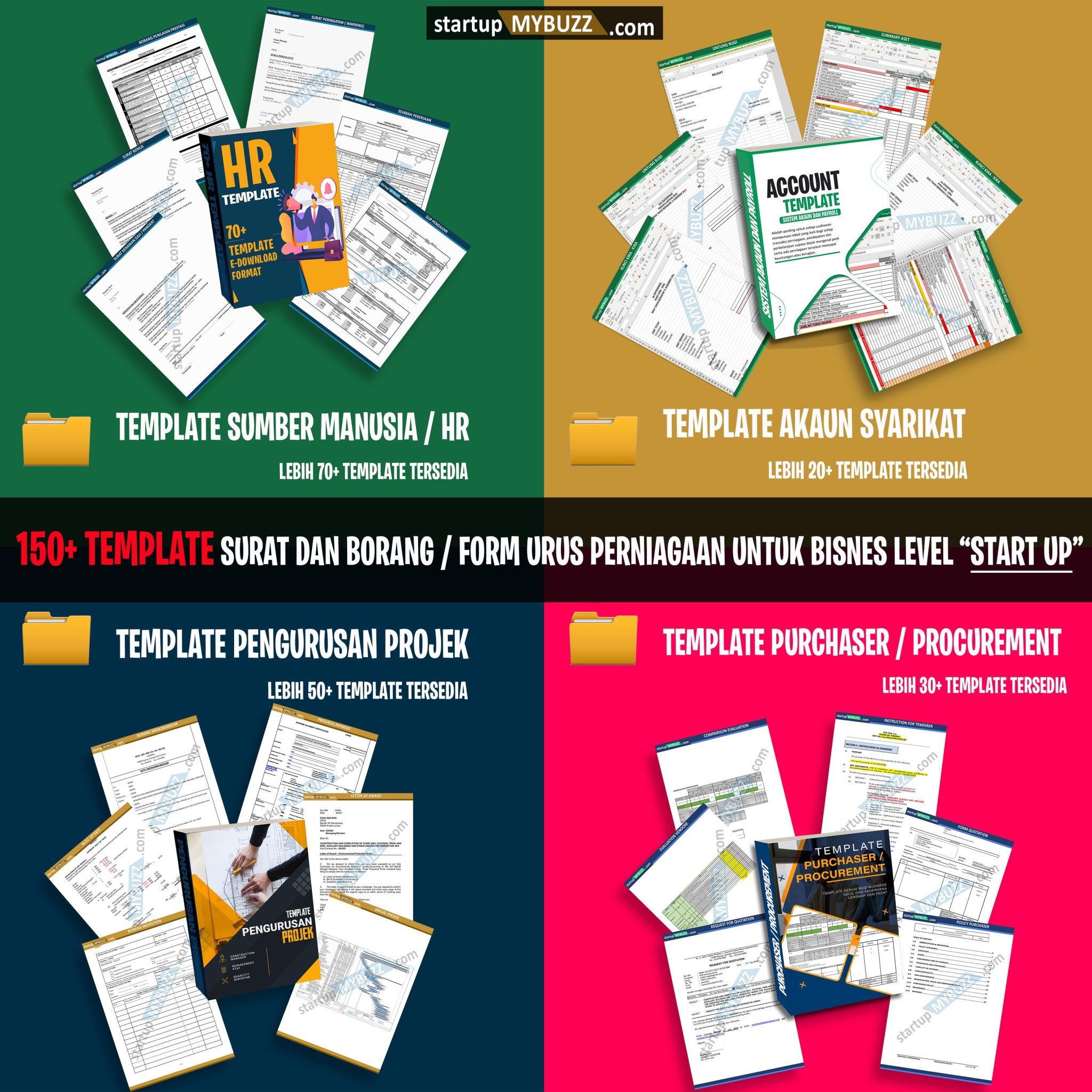 StartupMyBuzz™ - Template Syarikat HR - Akaun - Purchase - Projek
